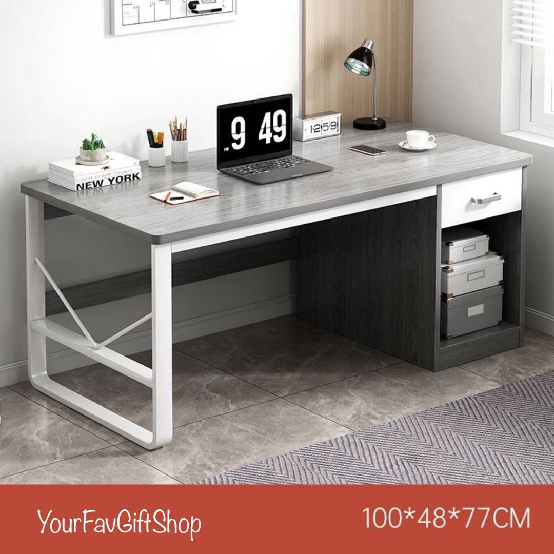 Premium Computer Desk With Drawer | Desktop Study Writing Workbench ...