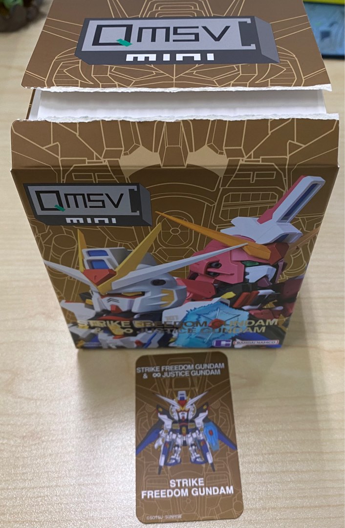 QMSV mini 高達 Strike Freedom 突擊自由高達 盲盒, 興趣及遊戲, 玩具 & 遊戲類 - Carousell
