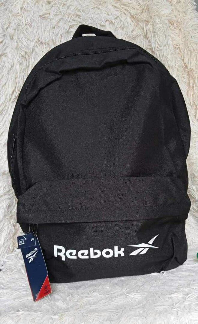 Reebok Backpack Black, Men's Fashion, Bags, Backpacks on Carousell