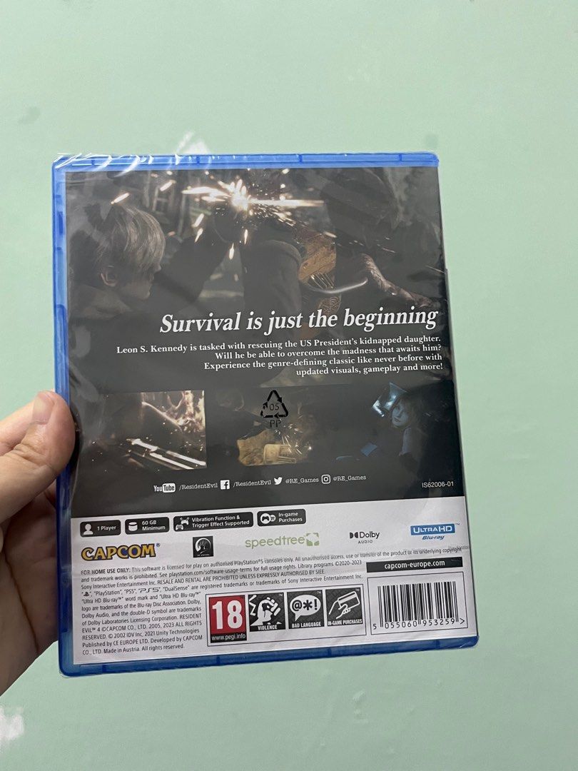 Resident Evil 4 PS5 Disc, Video Gaming, Video Games, PlayStation on ...