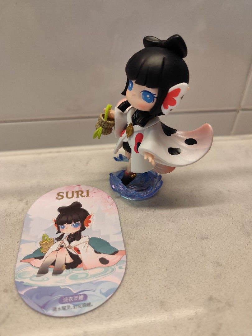 Rolife Suri Taoyuan nine tails blind box fox and koi loose figure tao ...