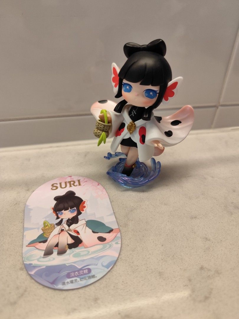 Rolife Suri Taoyuan nine tails blind box fox and koi loose figure tao ...
