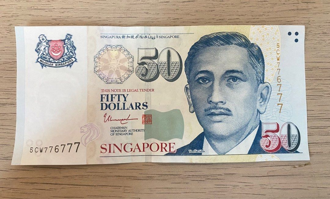 Singapore Note $50 Near Solid 7, Hobbies & Toys, Memorabilia ...