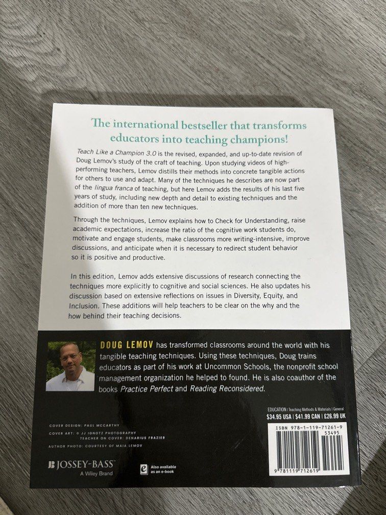 Teach like a champion by Doug Lemov, Hobbies & Toys, Books & Magazines ...