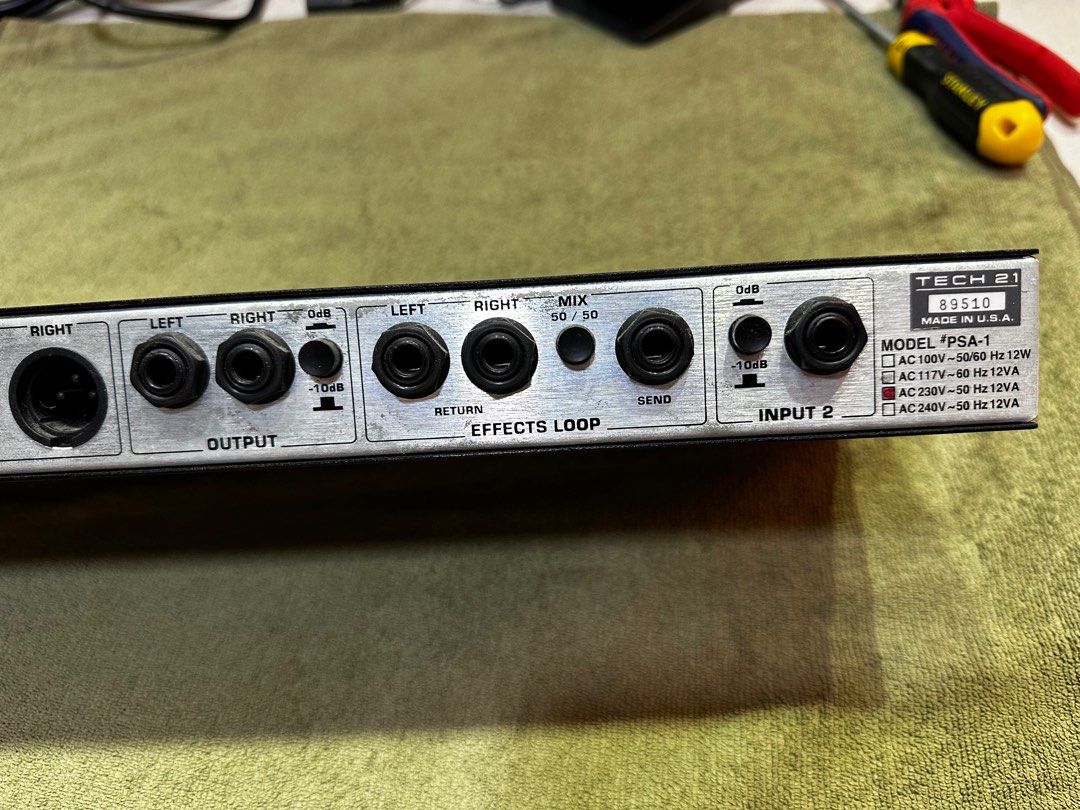 Tech 21 Sansamp PSA 1 Rack Preamp, Hobbies & Toys, Music & Media, Musical Instruments on Carousell