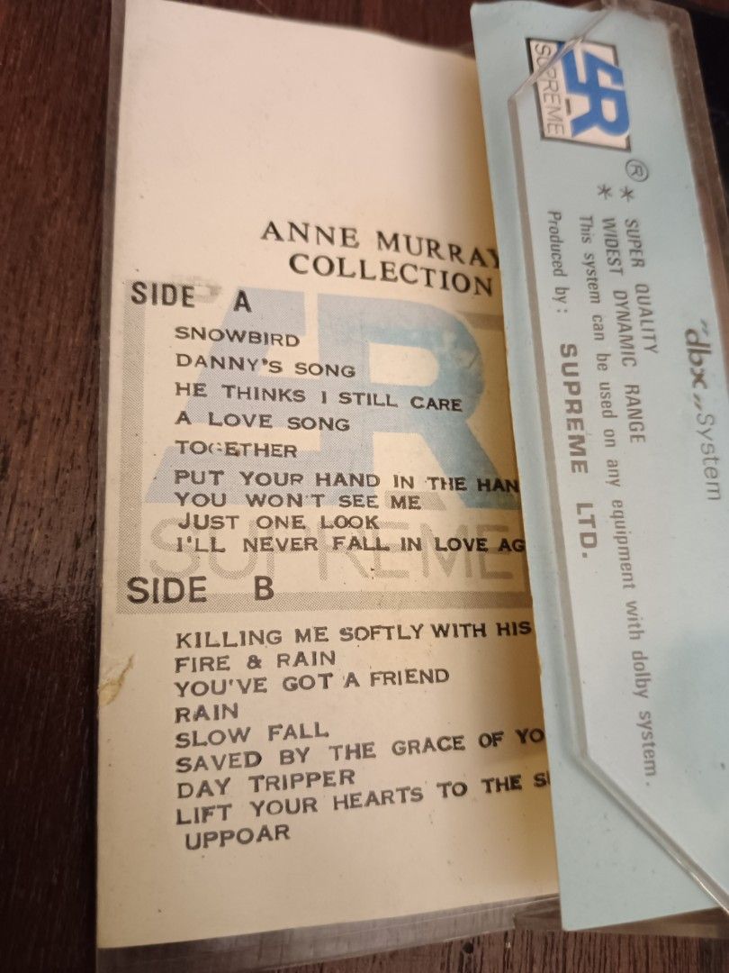 Vintage Cassette Keset Anne Murray Collection, Hobbies & Toys, Music ...