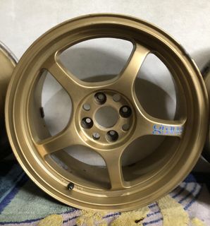Orig Volk Rays TE37 Bronze, Car Parts & Accessories, Mags and Tires on Carousell