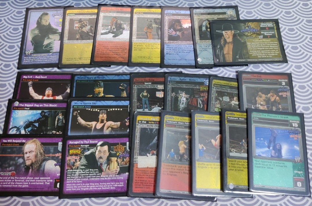 WWE WWF RAW DEAL cards The Undertaker, Hobbies & Toys, Toys & Games on ...