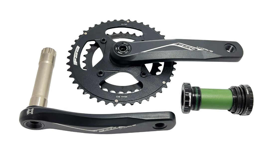 全新 FSA V-DRIVE CKM-7700 一體式 牙盤 / 大盤組 / 齒盤 - 44/32T 170L, 體育器材, 自行車及配件 ...