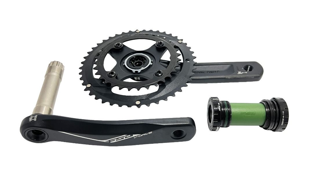 全新 FSA V-DRIVE CKM-7700 一體式 牙盤 / 大盤組 / 齒盤 - 44/32T 170L, 體育器材, 自行車及配件 ...