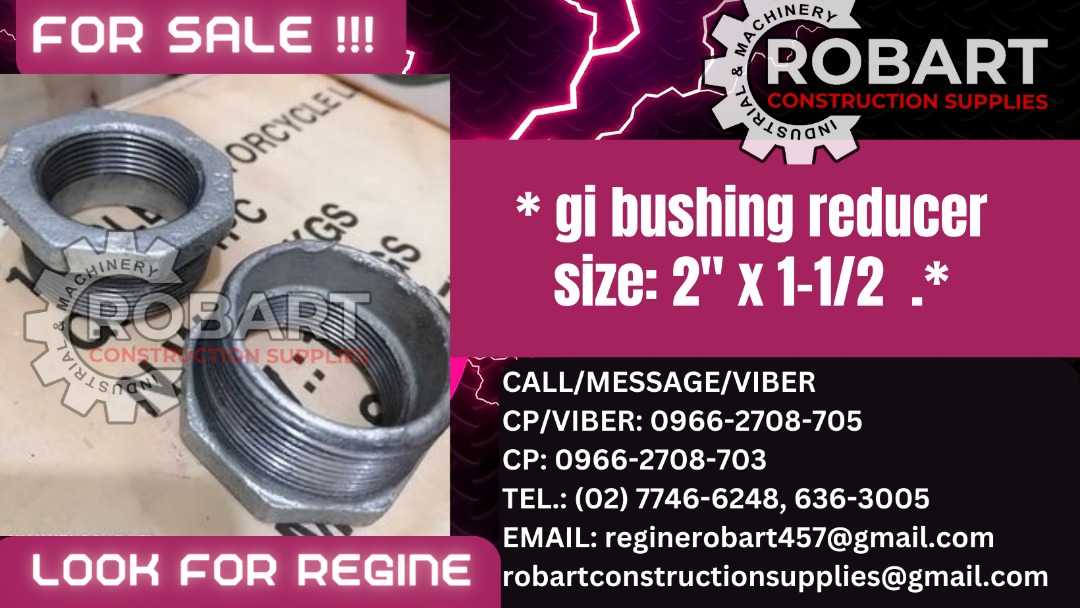 * gi bushing reducer size: 2" x 1-1/2 .*, Commercial & Industrial ...