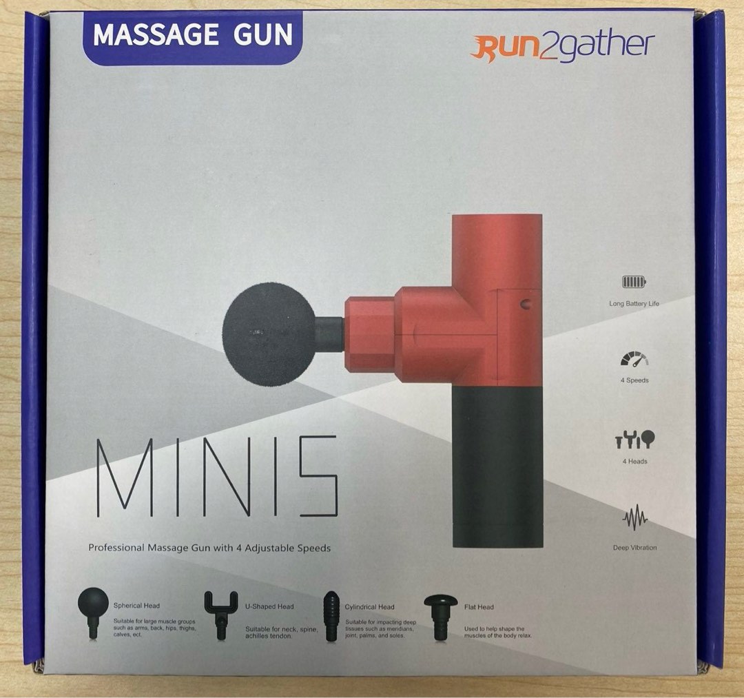 全新 Message Gun 按摩槍 MINIS, 健康及營養食用品, 按摩紓緩用品 - Carousell