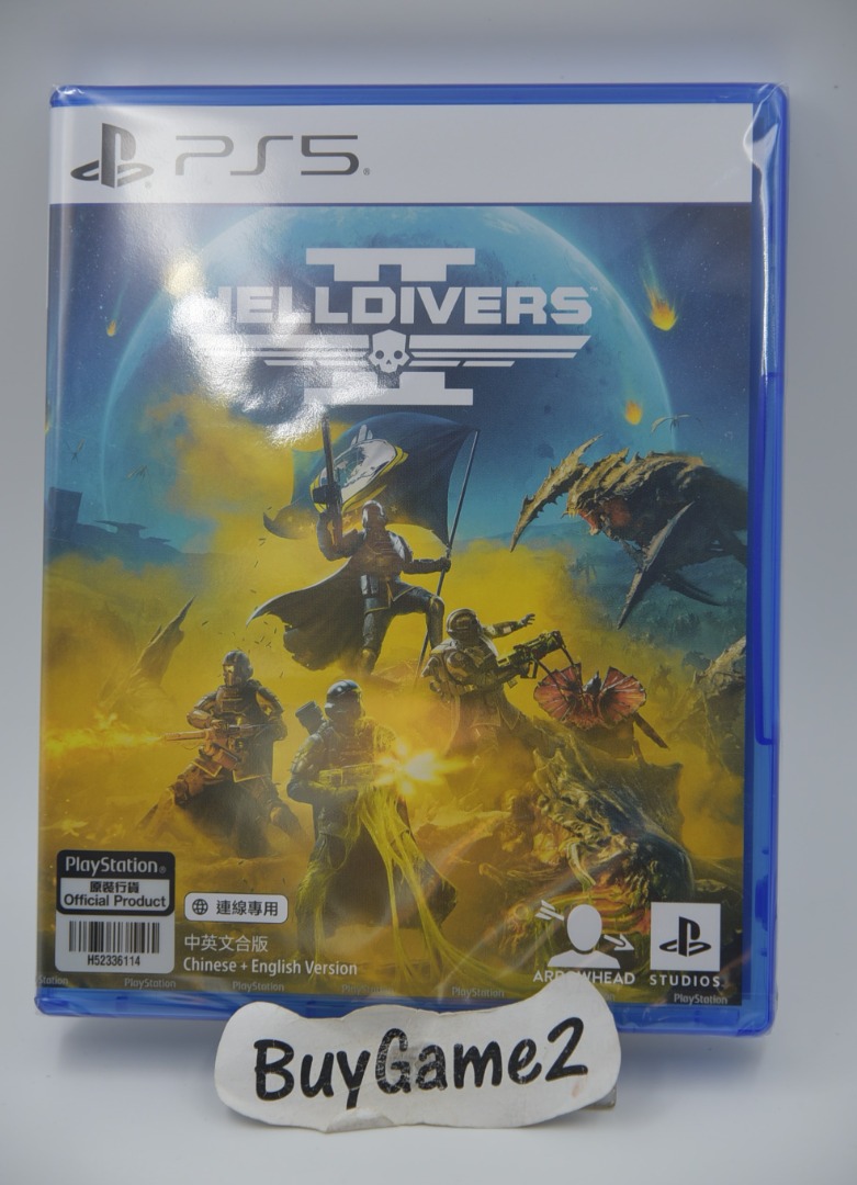 (全新) PS5 Helldiver 2 絕地戰兵 2 (行版, 中文/ ENGLISH), 電子遊戲, 電子遊戲, PlayStation - Carousell