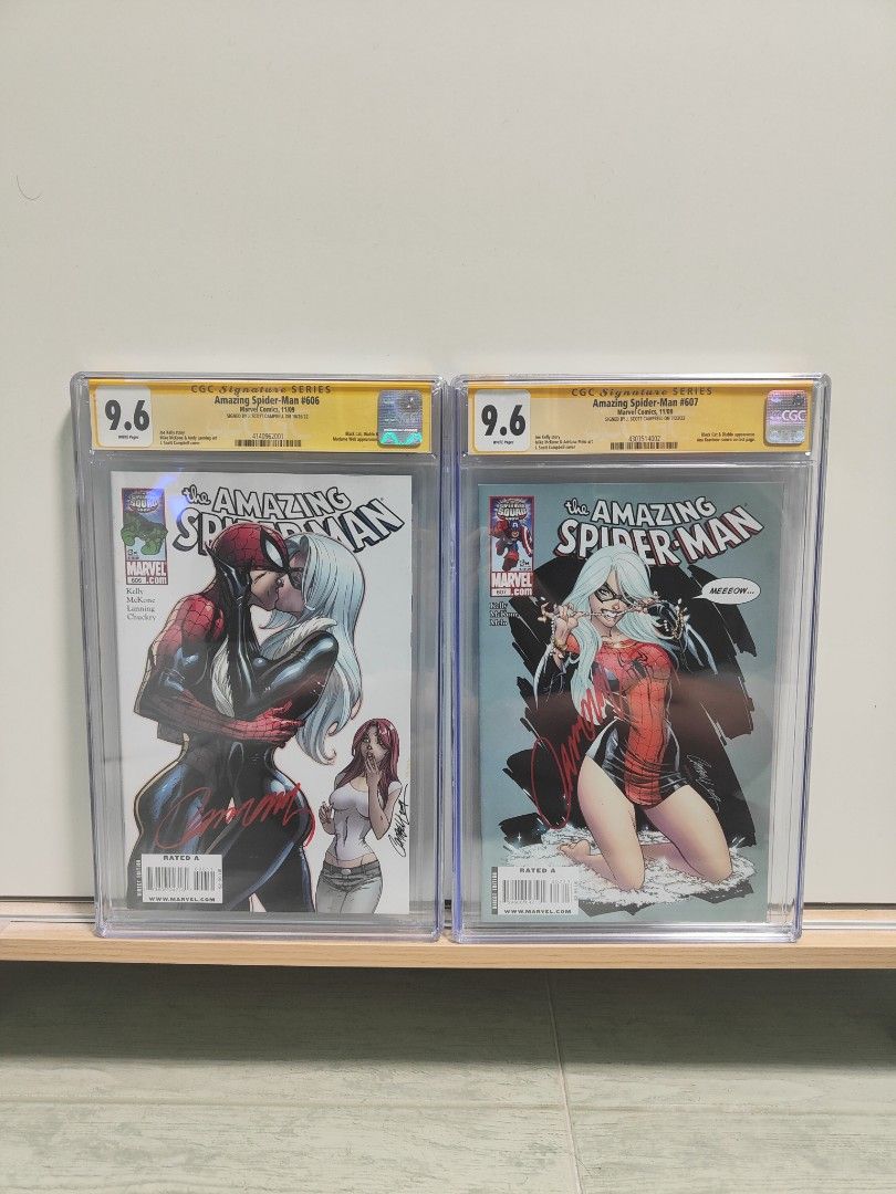 Amazing Spiderman 606 and 607 CGC 9.6 SIGNED J SCOTT CAMPBELL, Hobbies ...