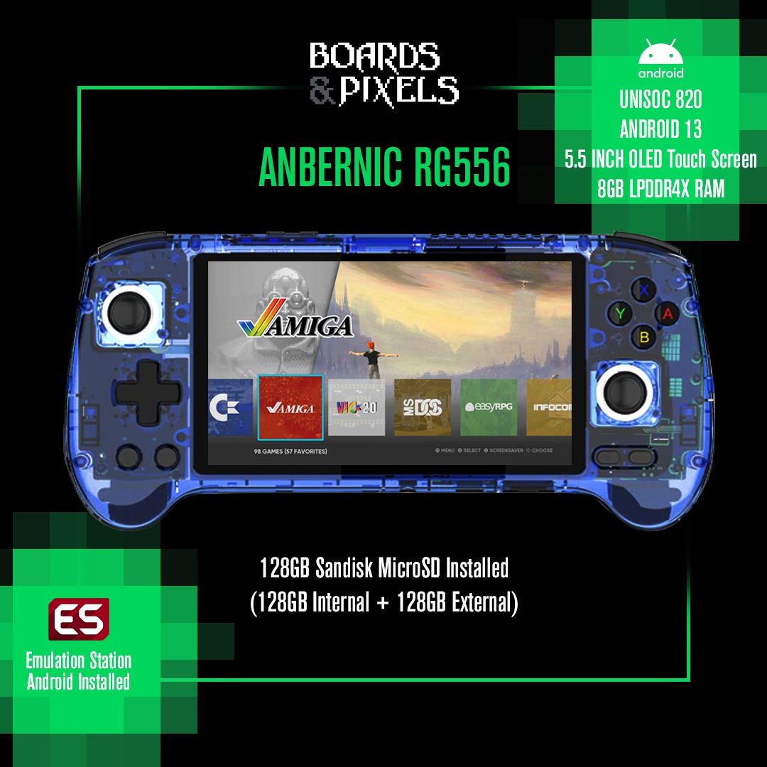Anbernic RG556 with GammaOS Installed Android 13 Retro Handheld Console ...
