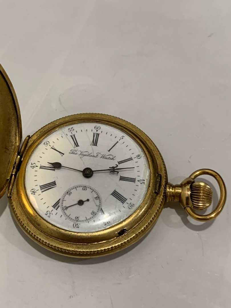 Antique Swiss Made Vigilant 114 years old 48mm Gold Filled Lever Set ...