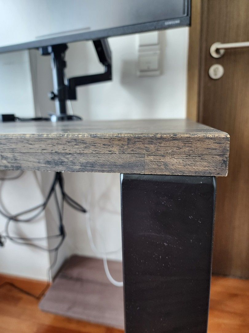 APACHE V2 Solid Rubberwood Study Table - 140 x 60 cm, Furniture & Home Living, Furniture, Tables ...