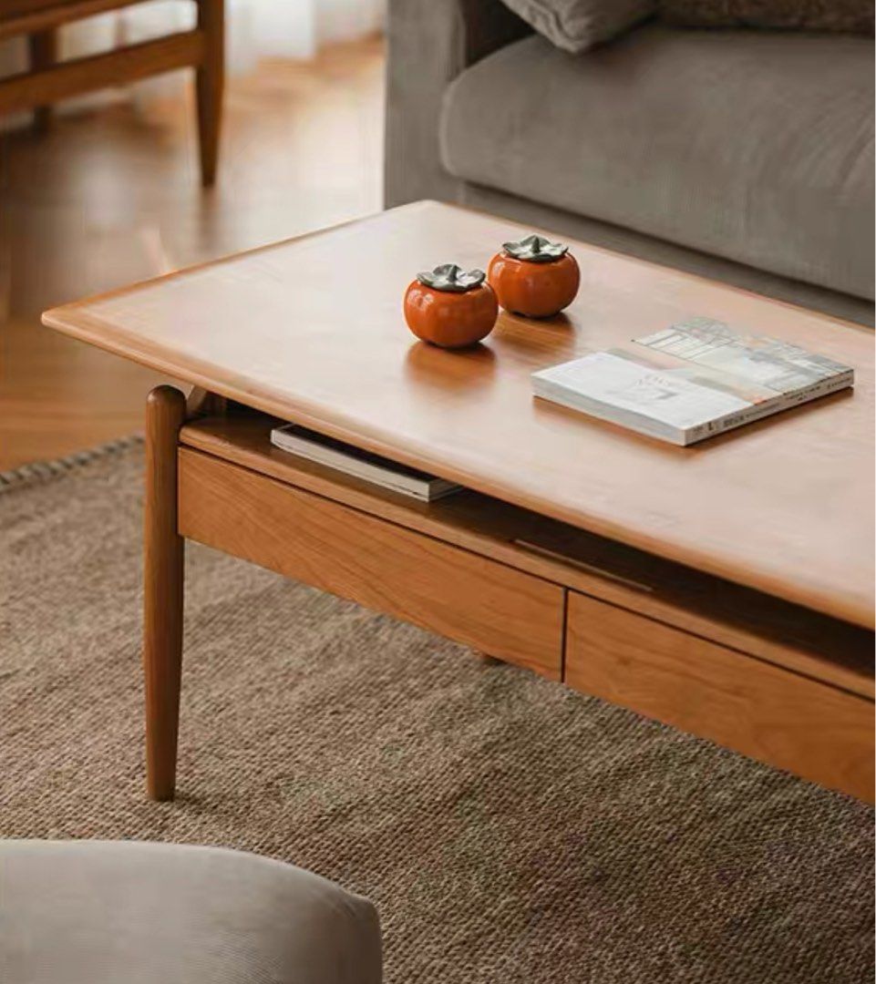 BASTIL Solid Wood Coffee Table, Furniture & Home Living, Furniture ...