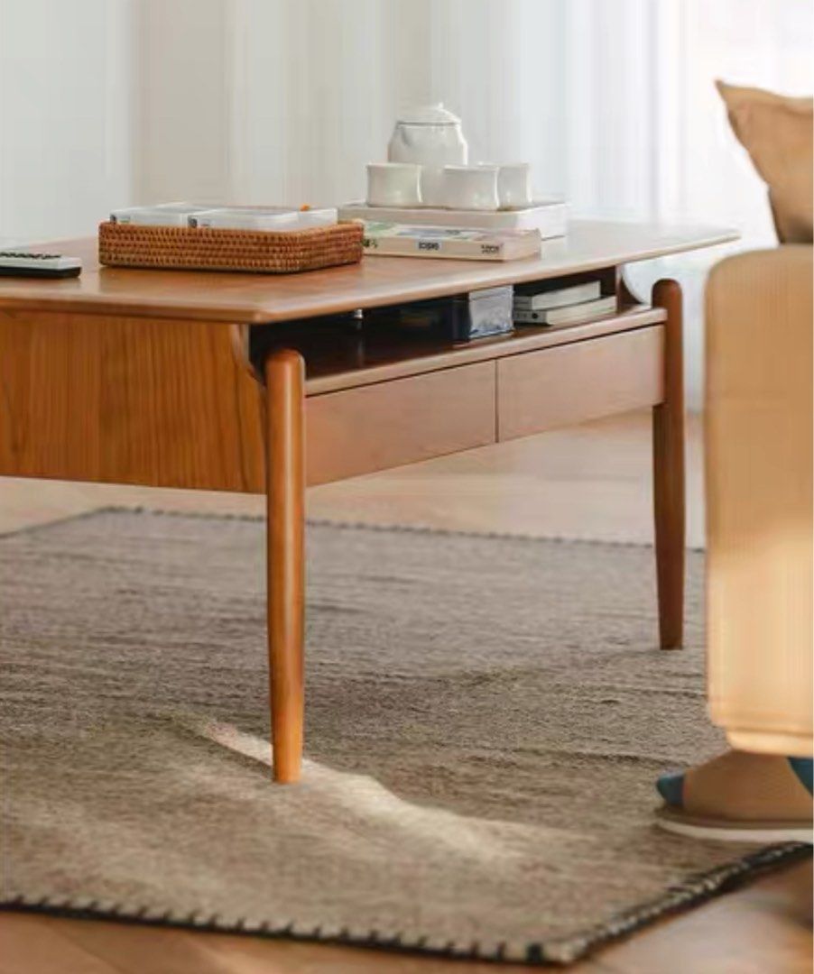 BASTIL Solid Wood Coffee Table, Furniture & Home Living, Furniture ...