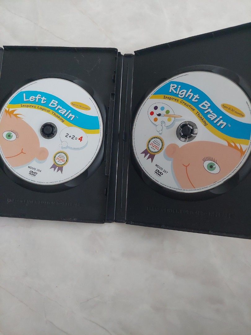Brainy Baby Educational DVD- Left Brain & Right Brain, Hobbies & Toys ...