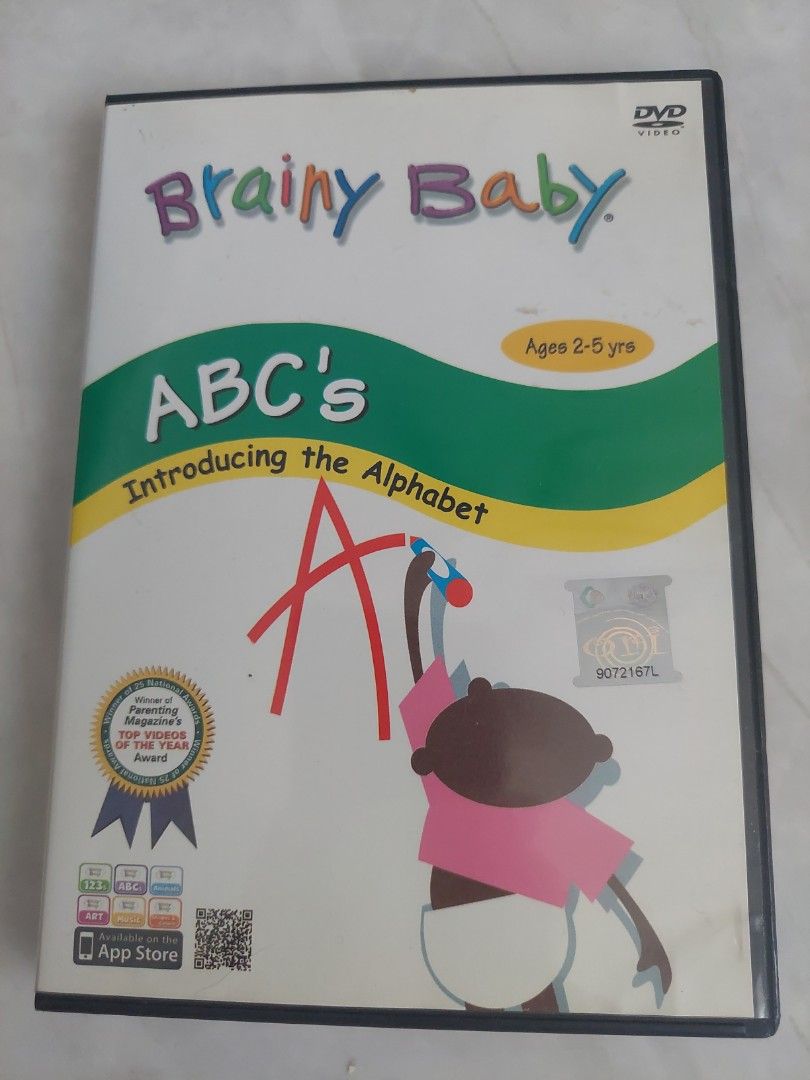 Brainy Baby-Educational DVD- Introducing Alphabet, Babies & Kids, Infant Playtime on Carousell