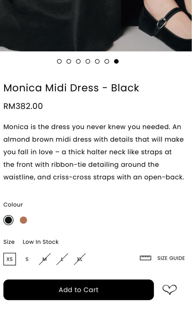 Caramel monster Monica midi dress, Women's Fashion, Dresses & Sets ...