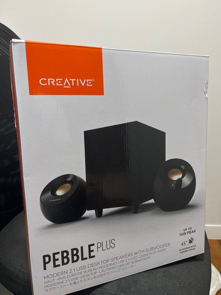Creative Pebble Plus 2.1 - USB-Powered Desktop Speakers with Powerful ...