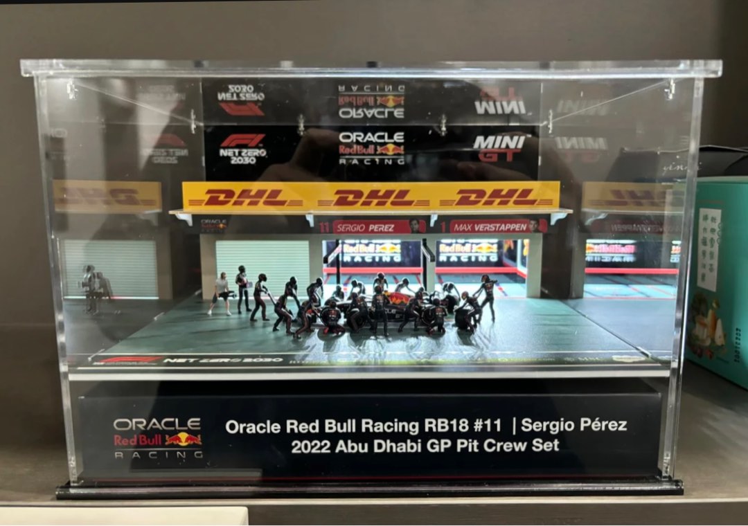 Customize 1/64 Diorama Display For Mini GT Redbull F1 Car & Pit Crew ...