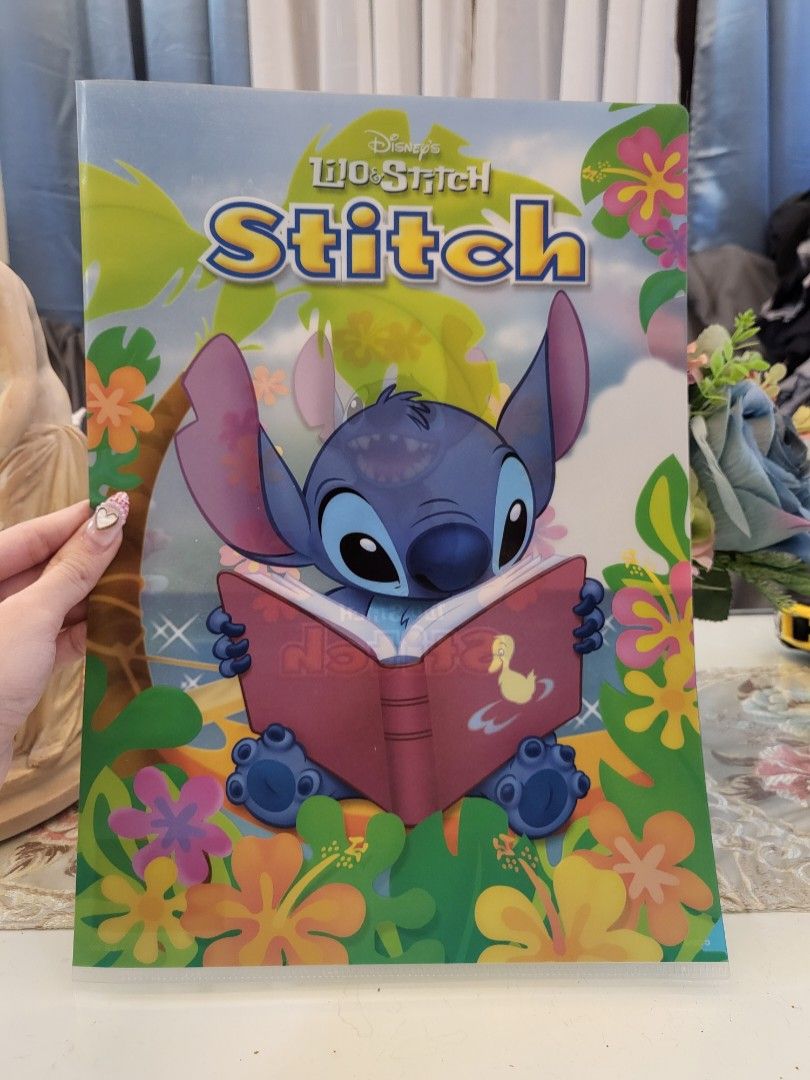 Disney Stitch Clear File Folder, Hobbies & Toys, Stationary & Craft ...