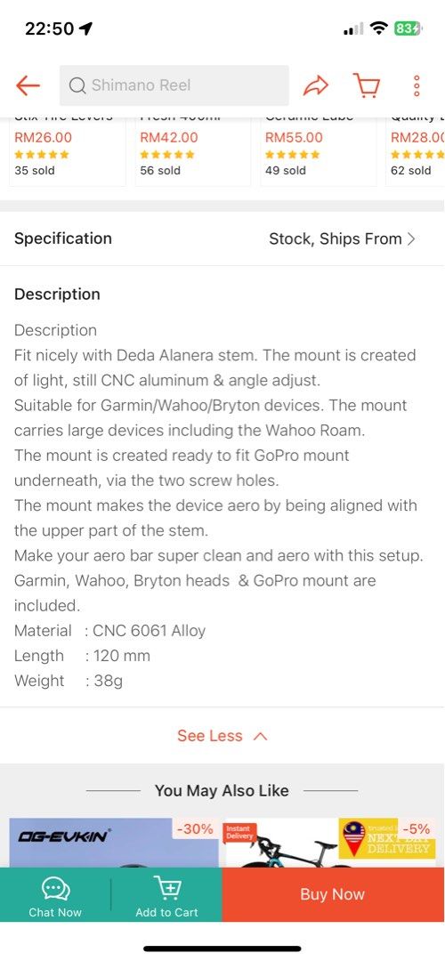 Framesandgear Computer Mount for Deda Alanera Handlebar, Sports ...