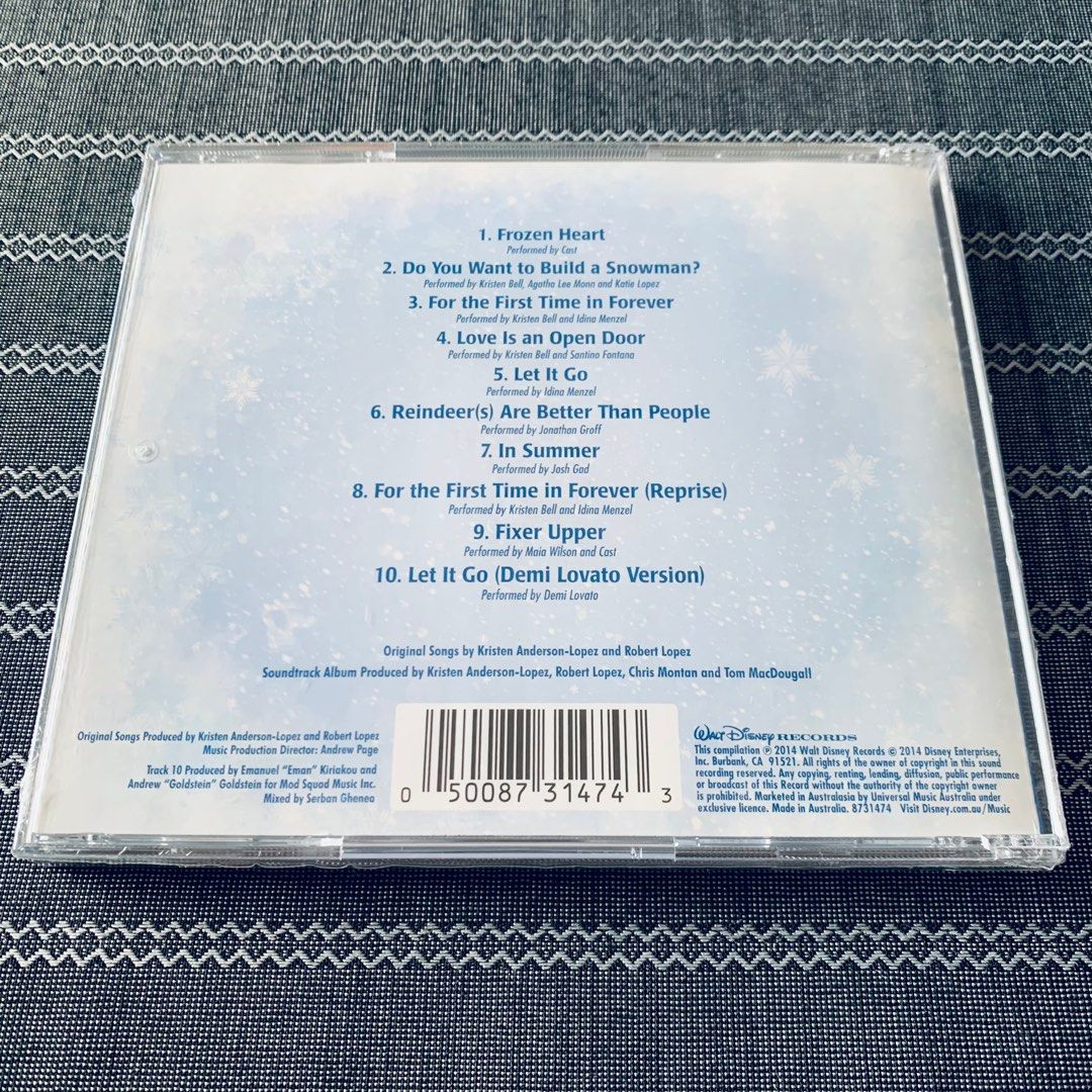 Frozen - The Songs: Original Motion Picture Soundtrack [Imported ...