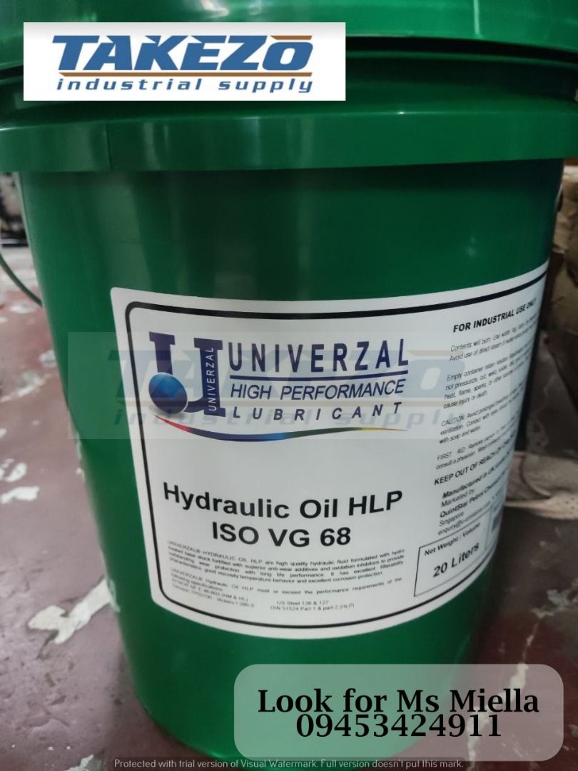 Hydraulic oil iso vg 68, Furniture & Home Living, Cleaning & Homecare Supplies, Cleaning Tools ...