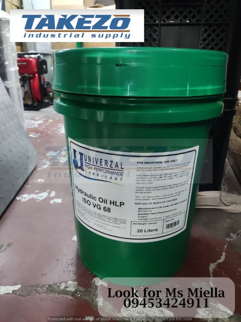 Hydraulic oil iso vg 68, Furniture & Home Living, Cleaning & Homecare Supplies, Cleaning Tools ...