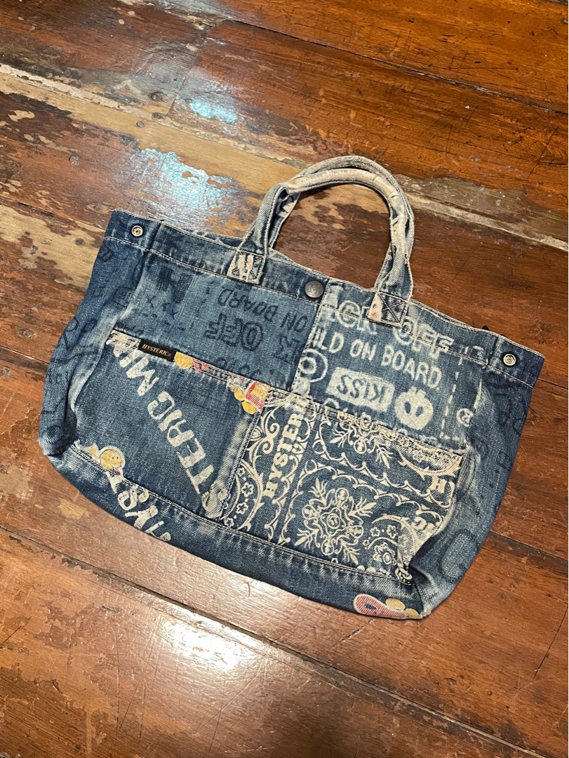 Hysteric y2k denim hand bag tiny bag, Women's Fashion, Bags & Wallets ...