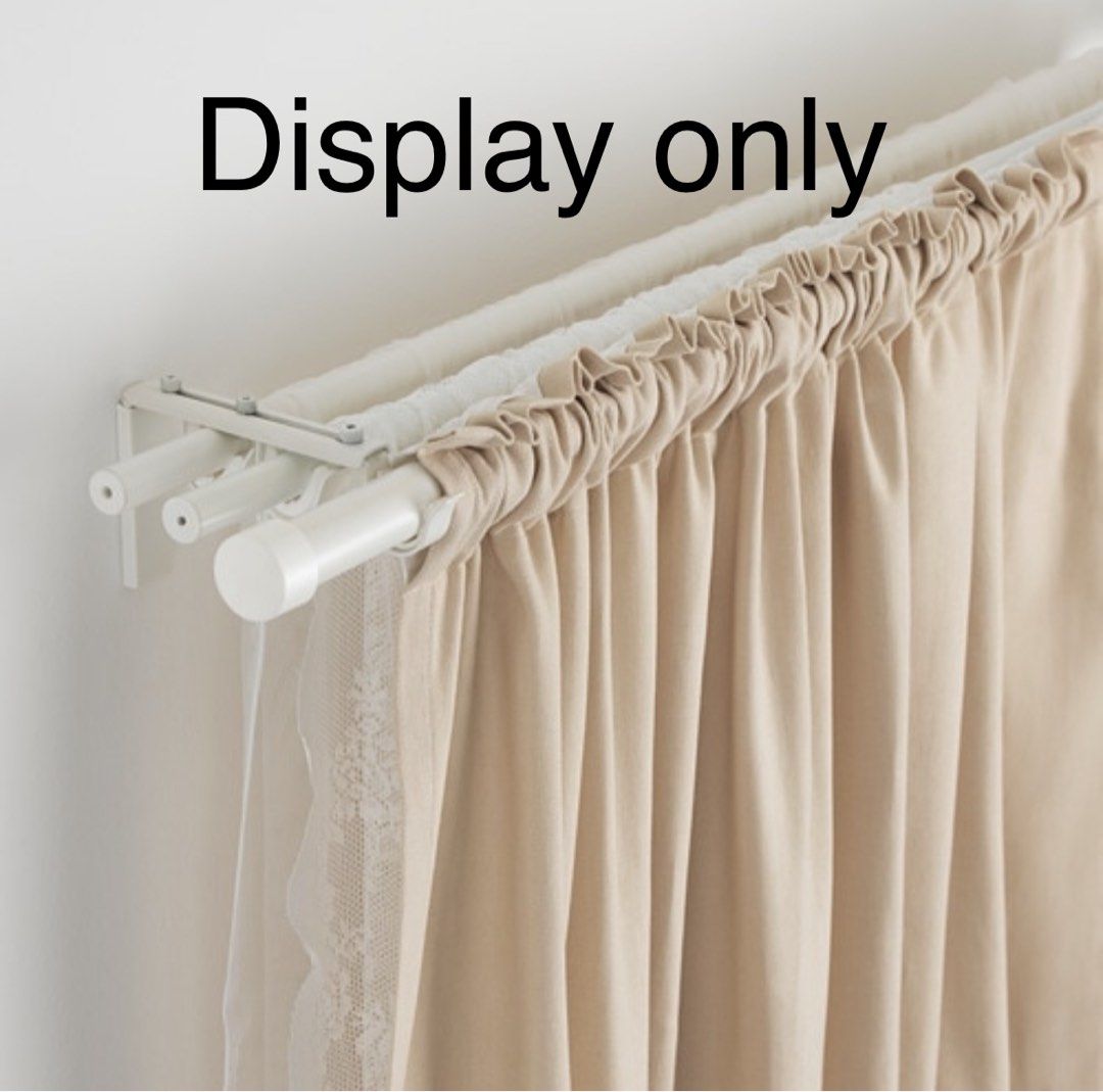 Ikea Curtain Rod (Extendable) 2 units, Furniture & Home Living, Home ...