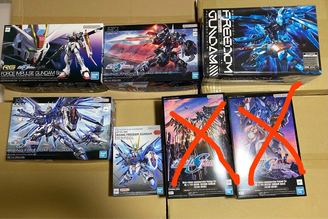 [INSTOCK] Mobile Suit Gundam Seed FREEDOM SD HG RG Rising Freedom ...