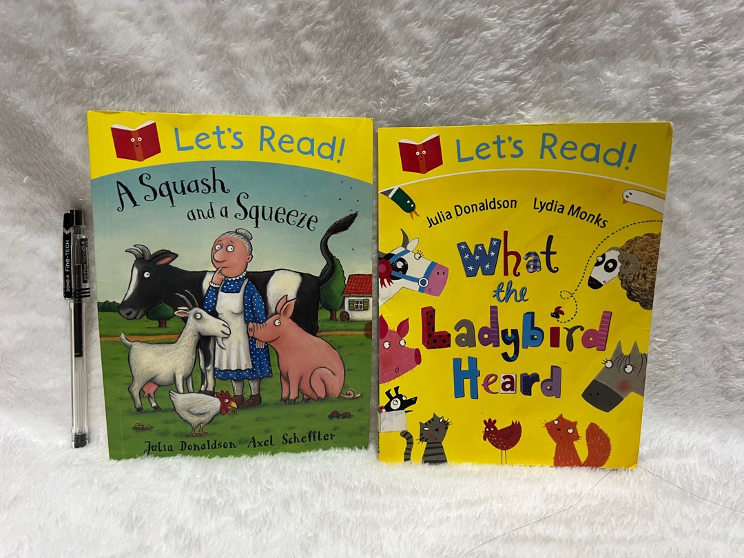 Julia Donaldson Book Bundle (What the Ladybird Heard and A Squash to ...