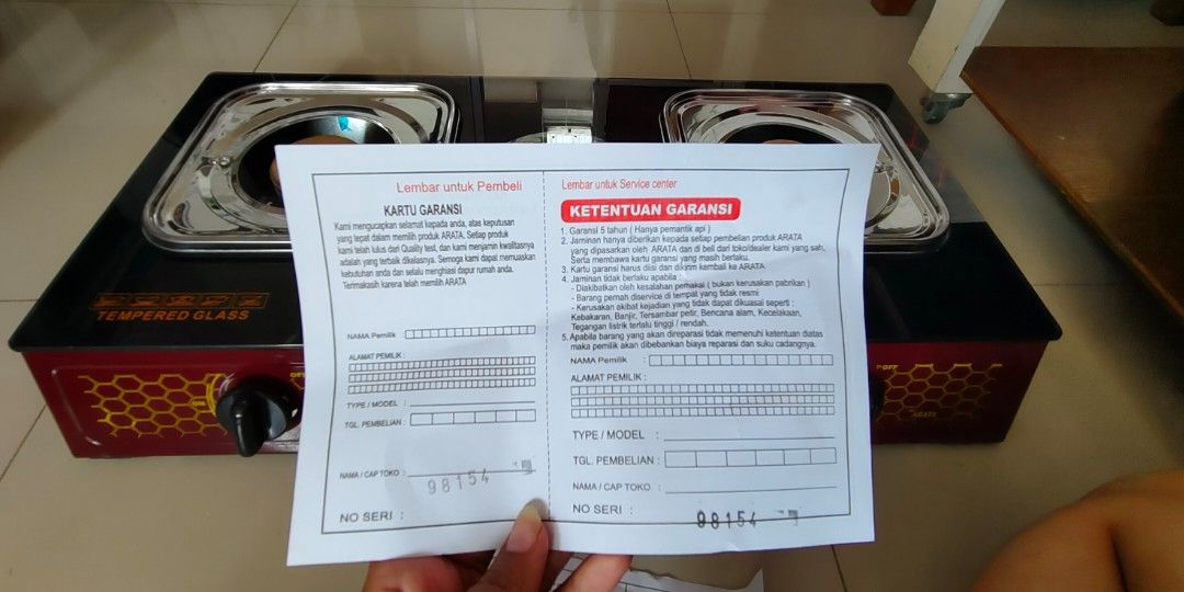 Kompos Gas Kaca 2 Tungku merk Takashimura, Kitchen & Appliances di ...