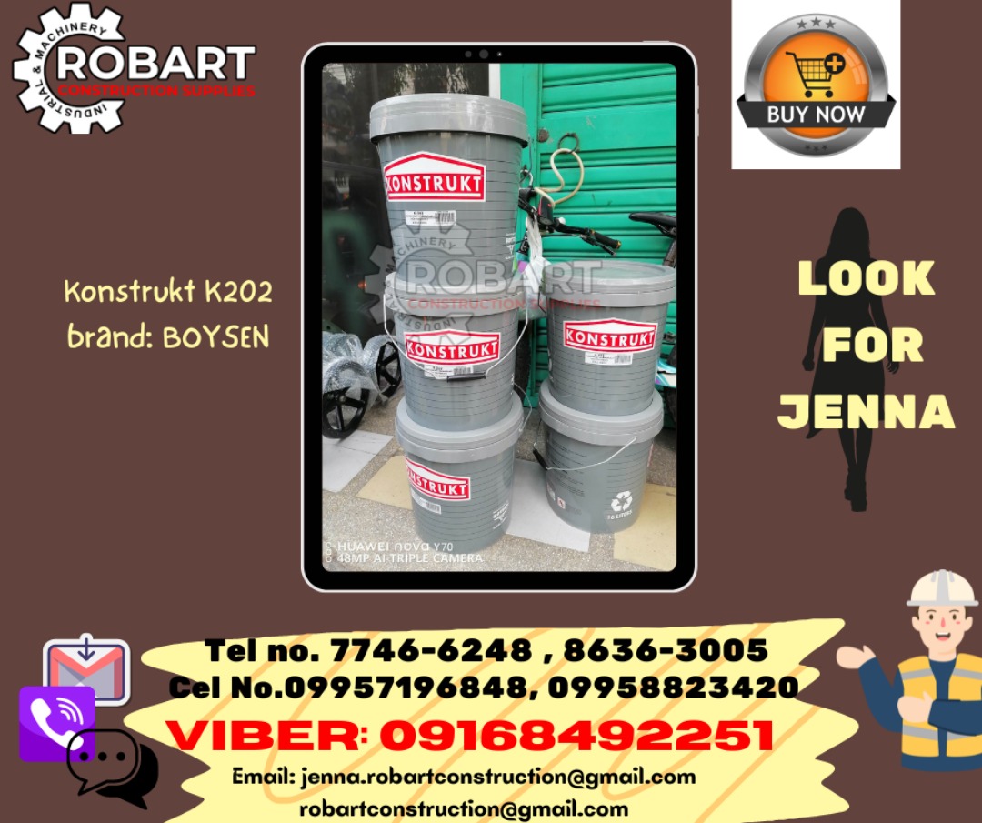 konstruk K202 | brand : BOYSEN size : pail, Commercial & Industrial, Construction Tools ...