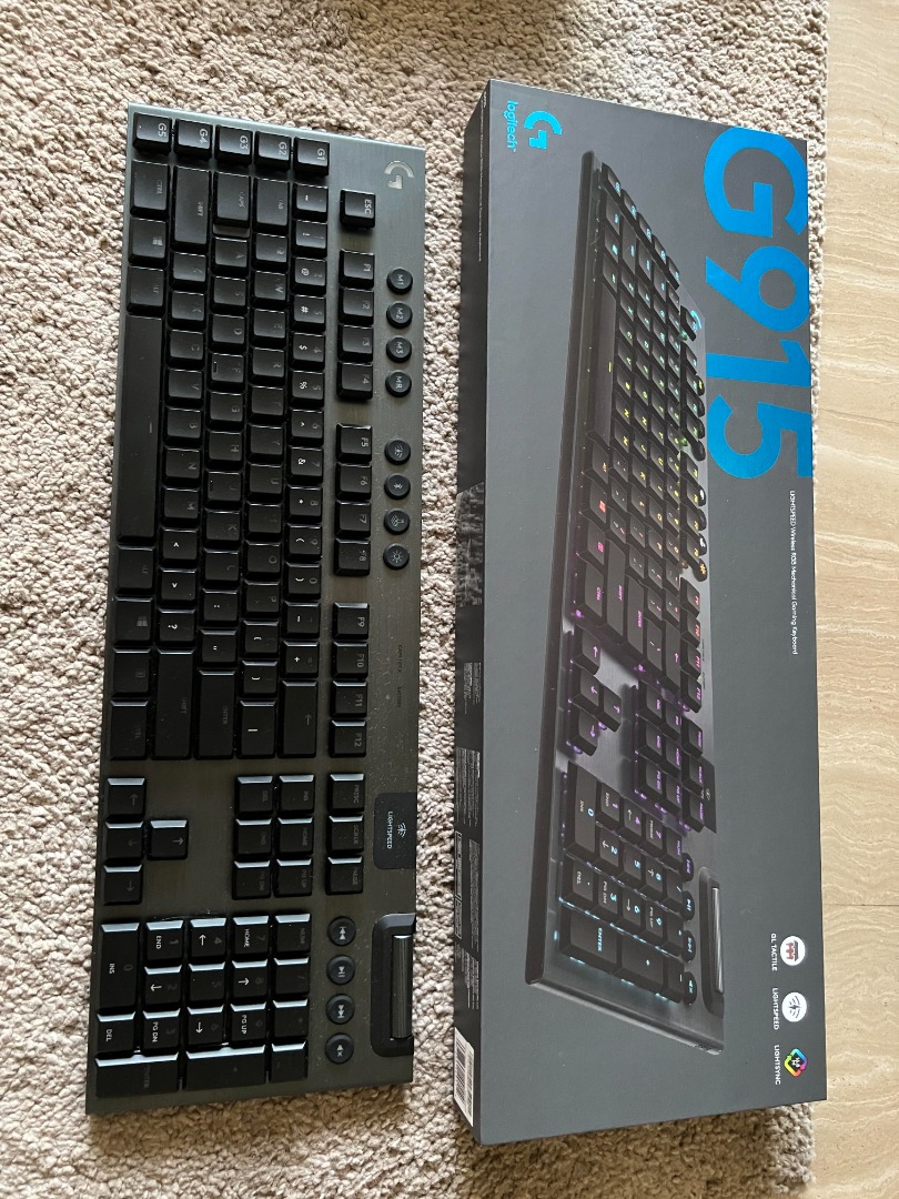 Logitech G915 Wireless Keyboard Tactile, Computers & Tech, Parts & Accessories, Computer ...