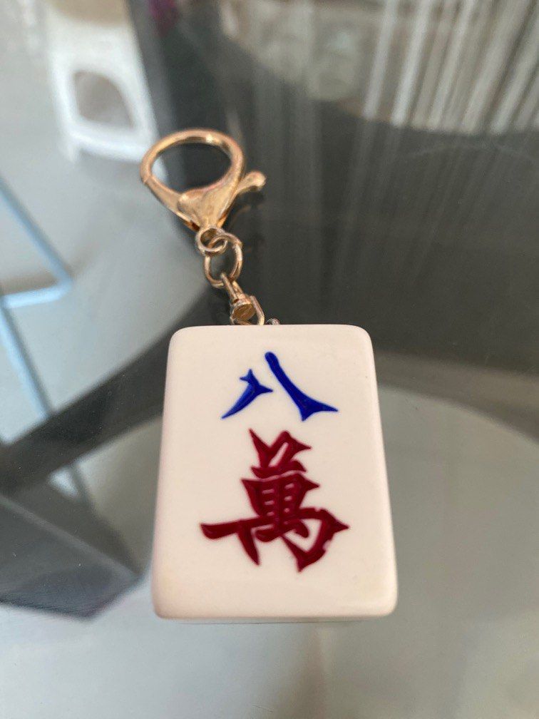 Mahjong Tile Keychain, Hobbies & Toys, Toys & Games on Carousell