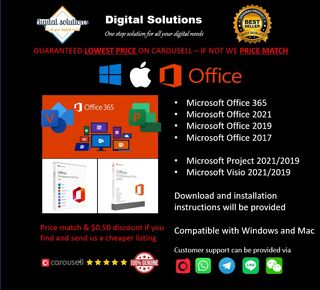 Microsoft Office Authentic Products office 2021 office 365 office 2019 office 2016 windows mac ...