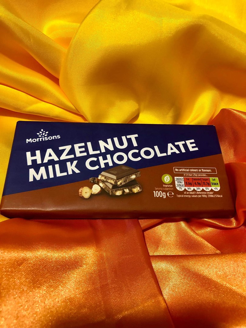 Morrisons Hazelnut Milk Chocolate 100g (Imported from UK) - Best Before ...