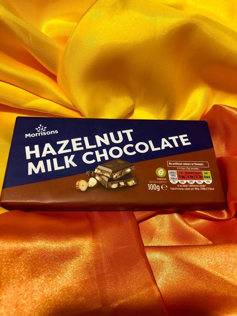 Morrisons Hazelnut Milk Chocolate 100g (Imported from UK) - Best Before ...