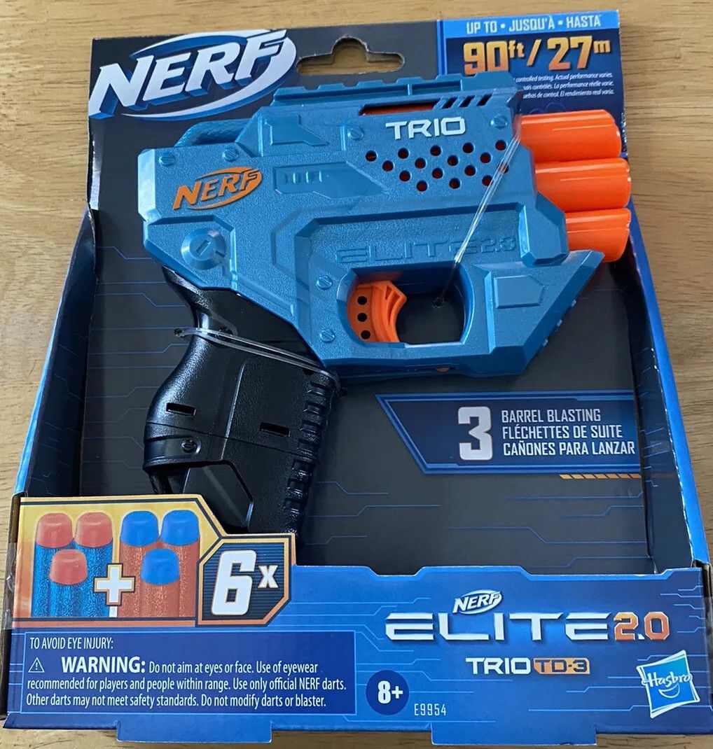 Nerf Elite 2.0 Trio TD-3, Hobbies & Toys, Toys & Games on Carousell
