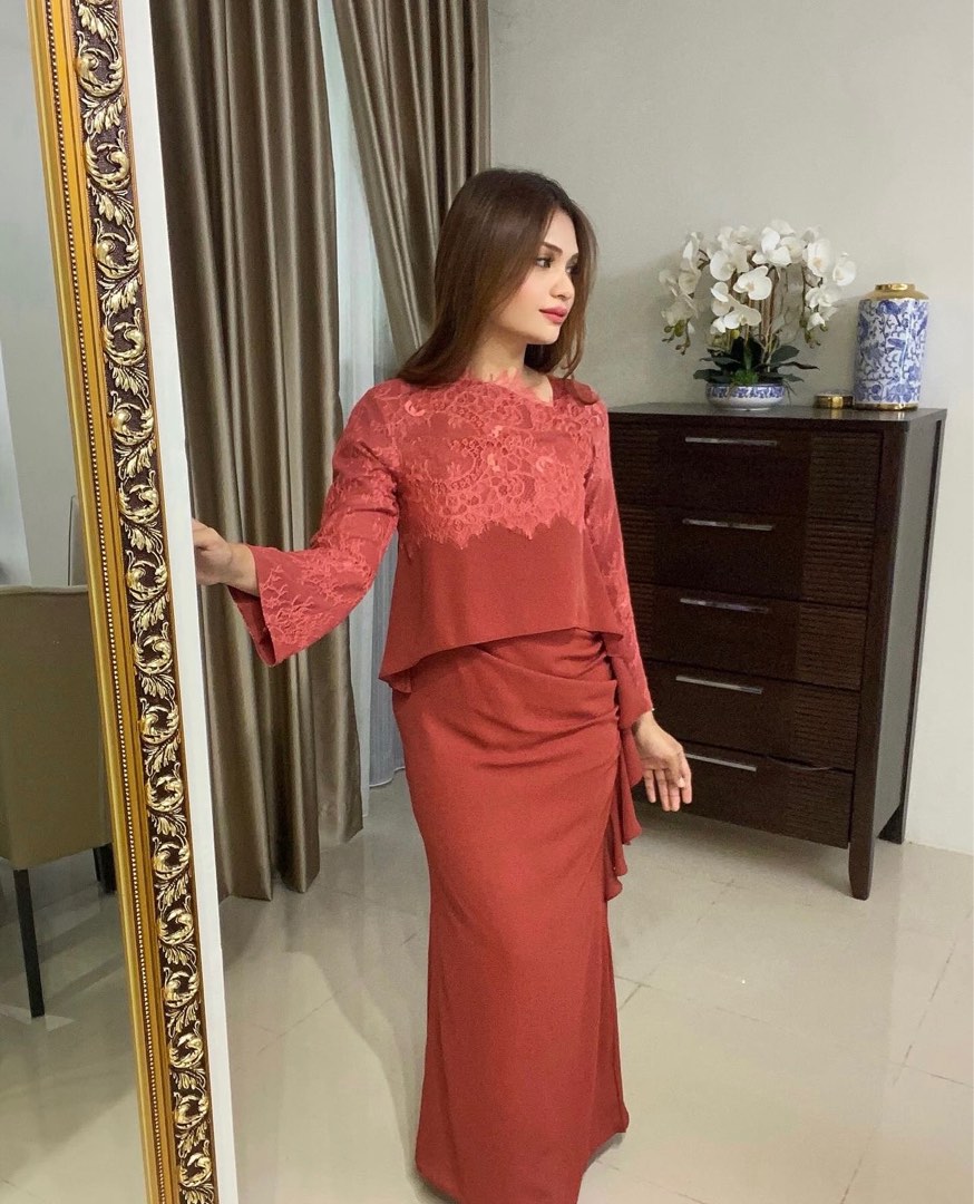 Nurita Harith design by Ateliar Mia Sandra CAN NEGO* Brick Orange ...