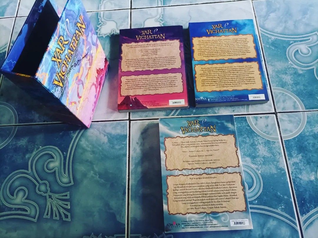 Original Boxset Box Set Lengkap Trilogi Xar Vichattan Bahasa Indonesia Buku Jilid 1 2 3, Buku ...