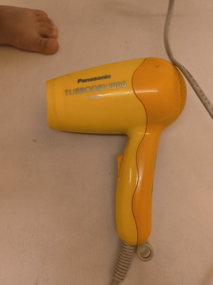 Panasonic Turbodry 1000 Hair Dryer (Yellow), TV & Home Appliances ...