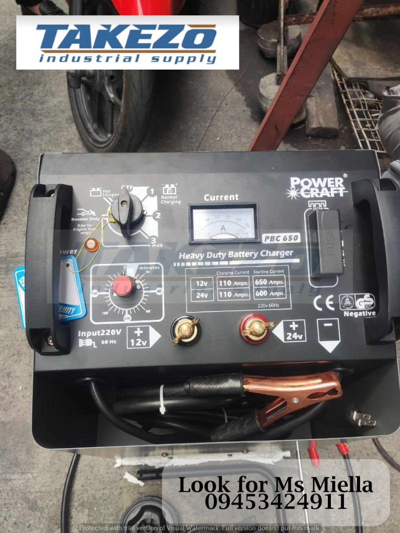 POWER CRAFT BATTERY CHARGER 650 A., Commercial & Industrial ...