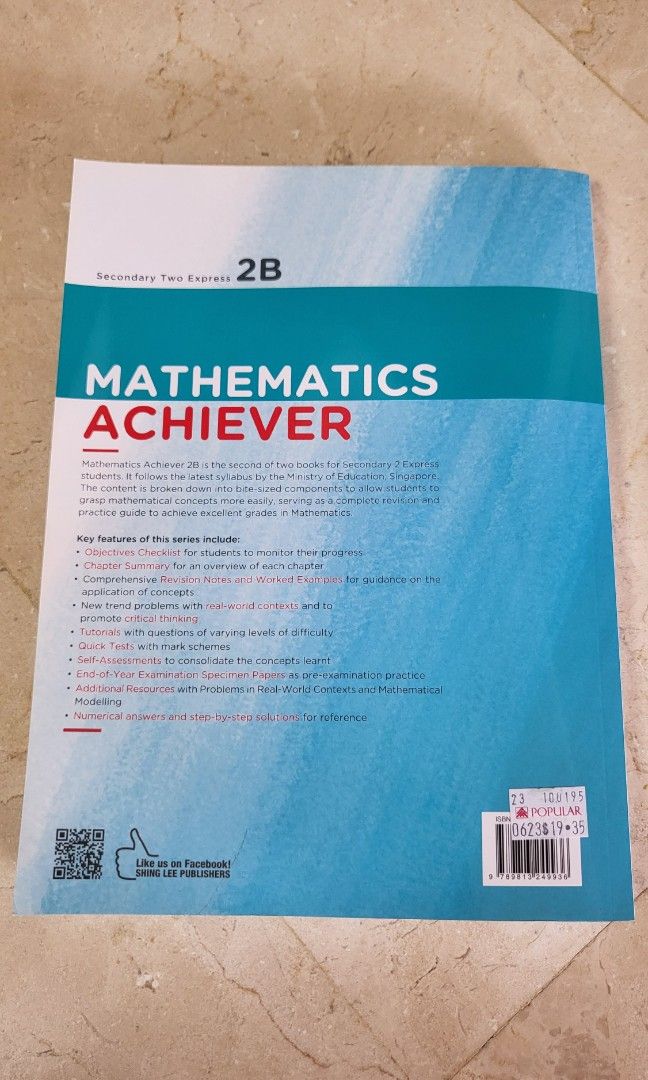 Sec 2 Maths Assessment Book, Hobbies & Toys, Books & Magazines ...